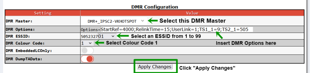 Connect Your Hotspot – VK DMR Network